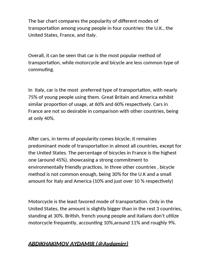Homework Bar Chart | PDF