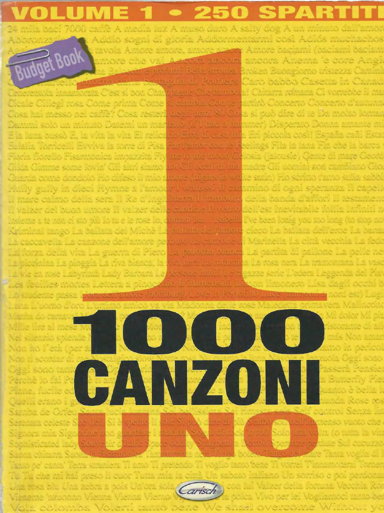 1000 Canzoni Vol1 Carish - 00 - Copertina | PDF