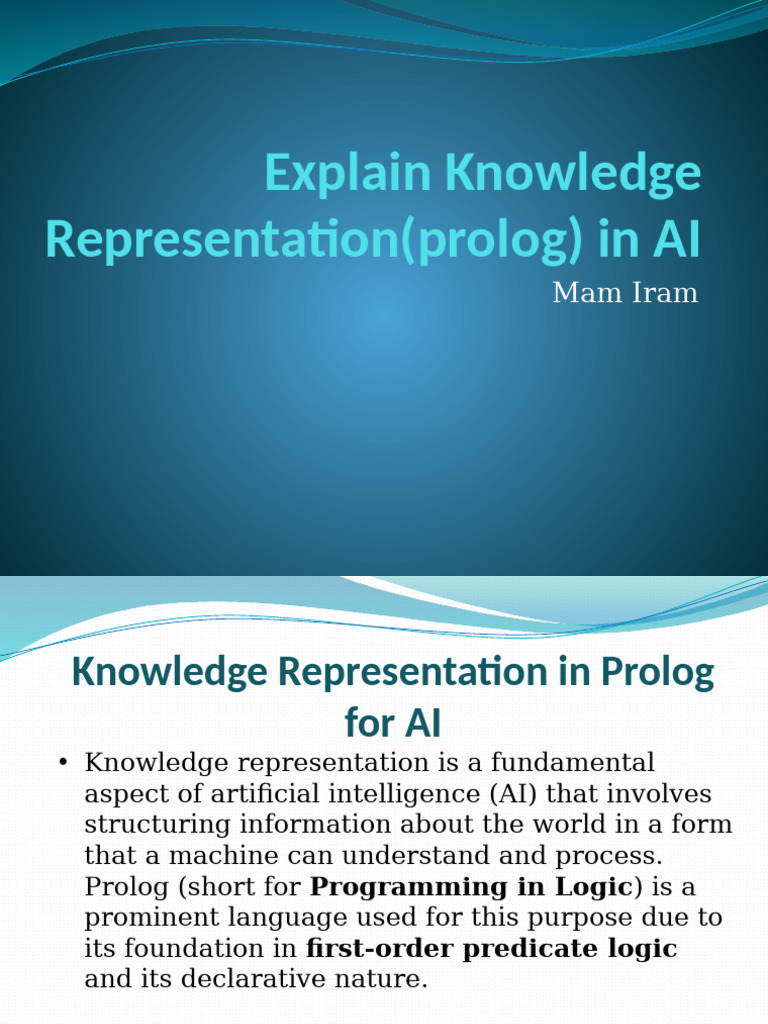 Explain Knowledge Representation (Prolog) in AI | PDF | Knowledge Representation And Reasoning ...