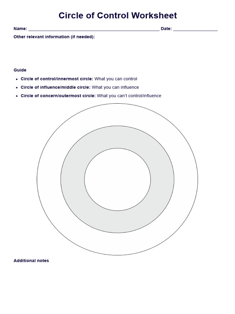 circle-of-control-worksheet | PDF