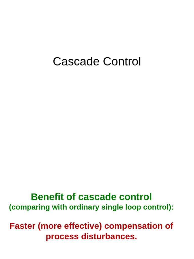 Cascade Control | PDF | Control Theory | Applied Mathematics