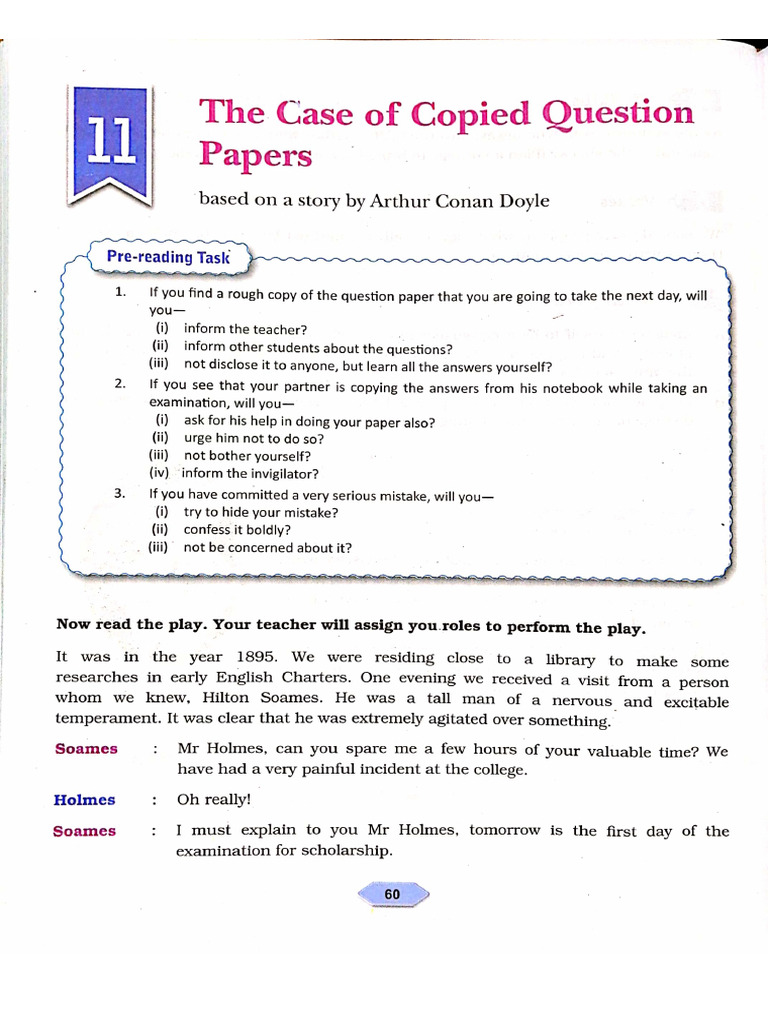 The Case of Copied Question Papers | PDF