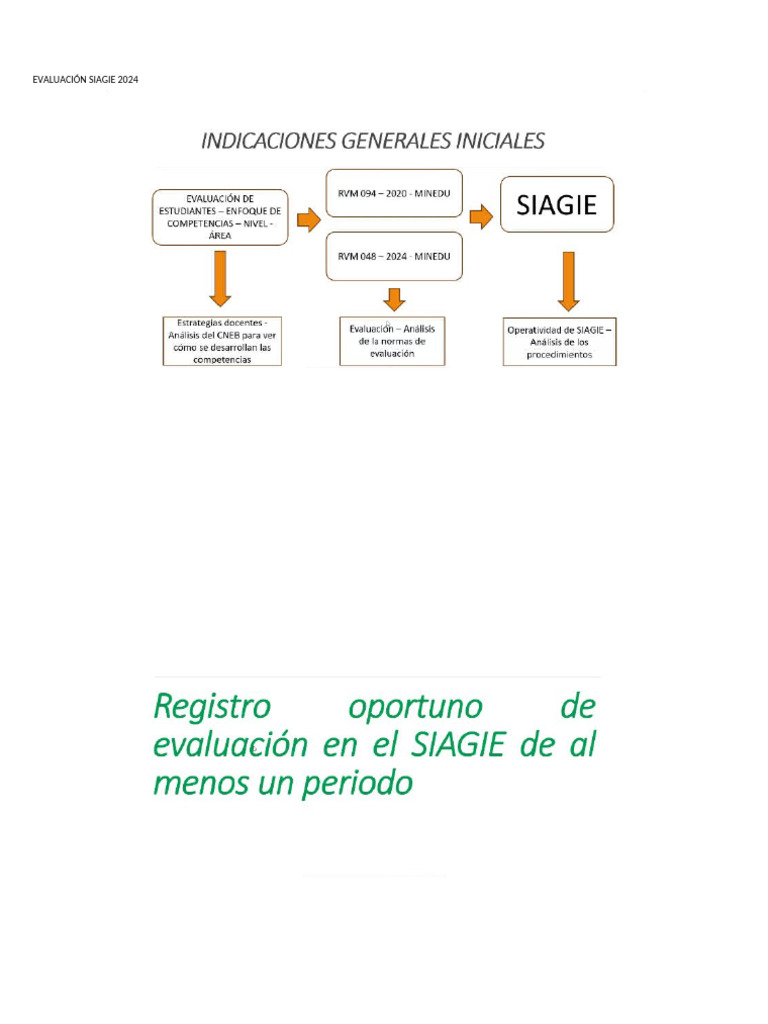Evaluación Siagie 2024 | PDF