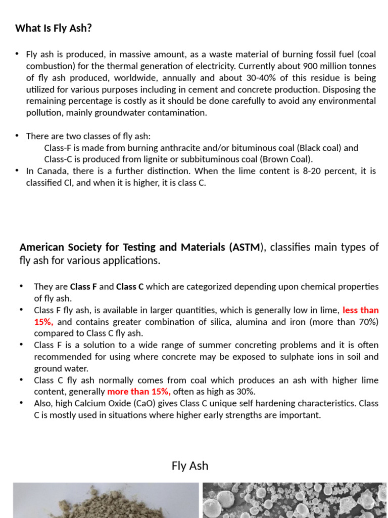 Flyash | PDF | Concrete | Cement