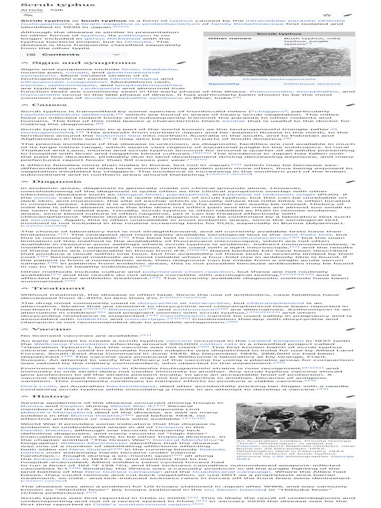Understanding Scrub Typhus Disease | PDF | Diseases And Disorders ...