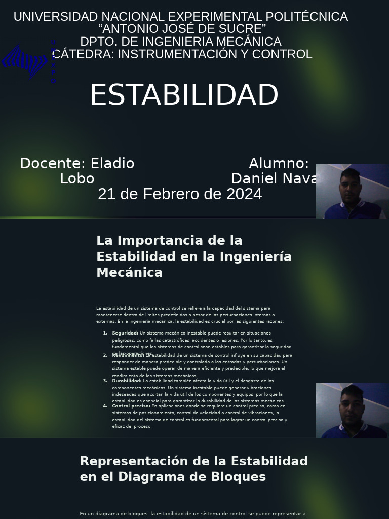 Estabilidad | PDF