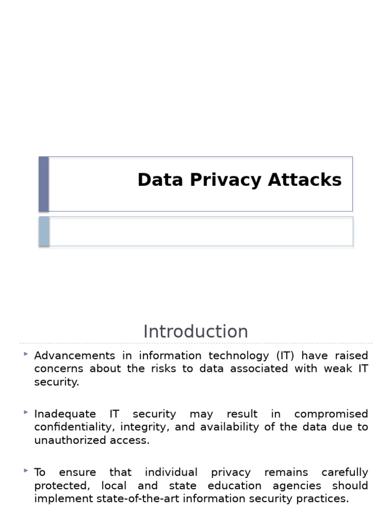 Data Privacy Attacks | PDF | Security | Computer Security