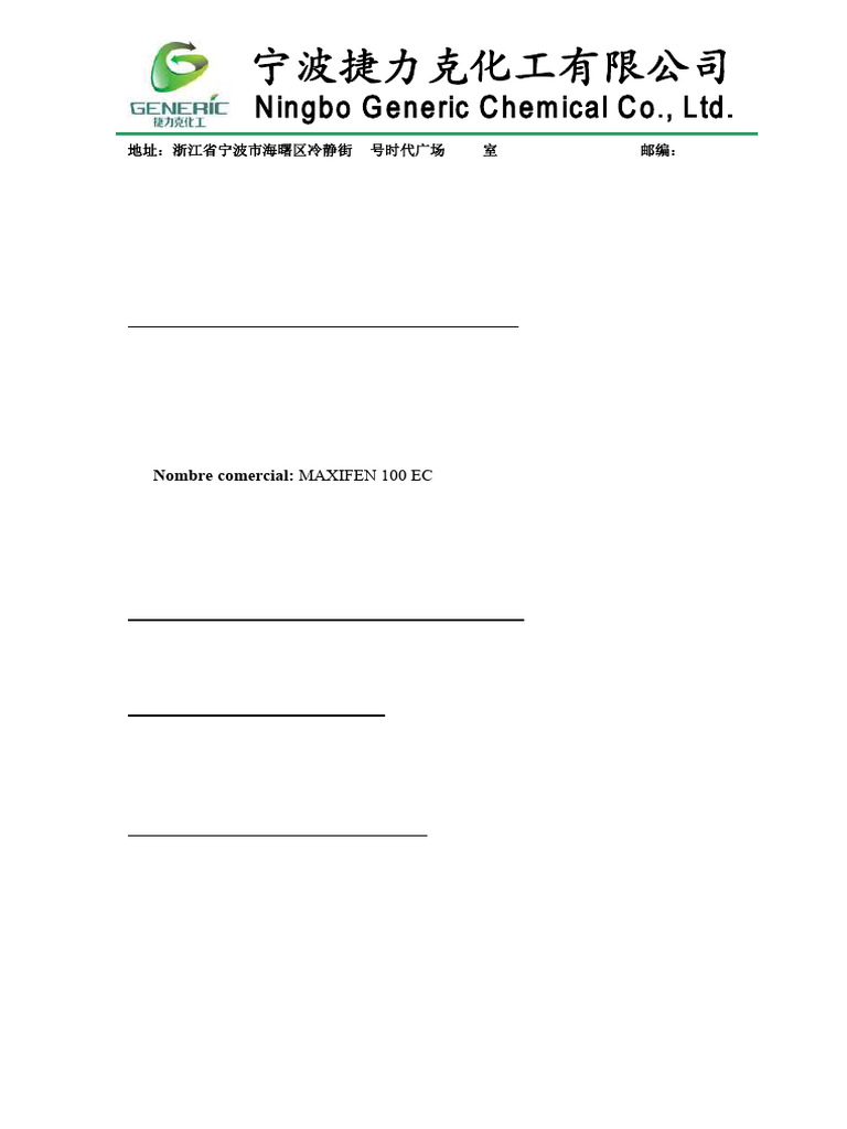 1310086-Maxifen 100 Ec | PDF | Agua | Toxicidad