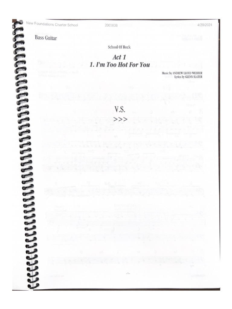 School of Rock Script | PDF
