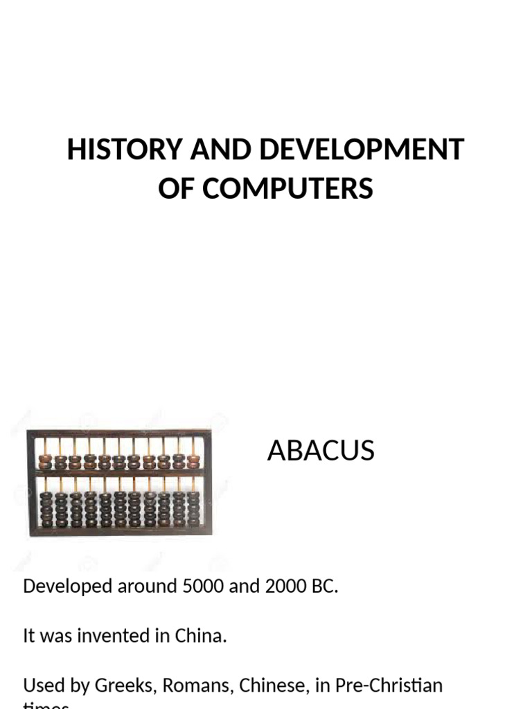 003 History of computers Part 3 | PDF | Computing | Classes Of Computers