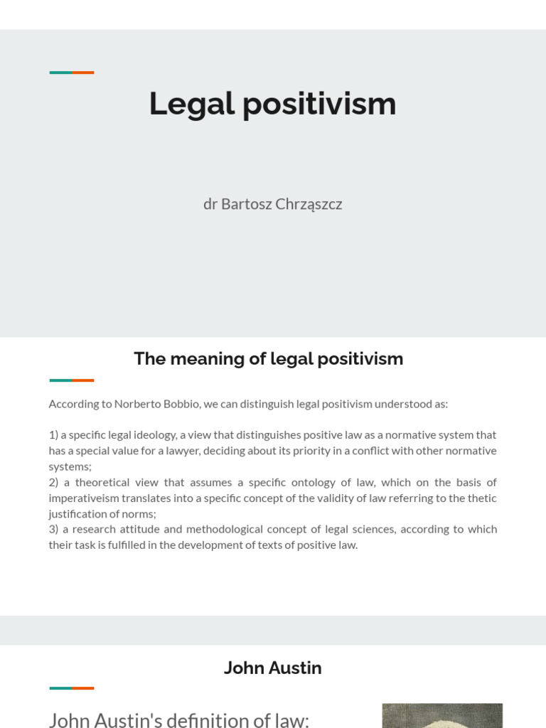 Legal positivism | PDF
