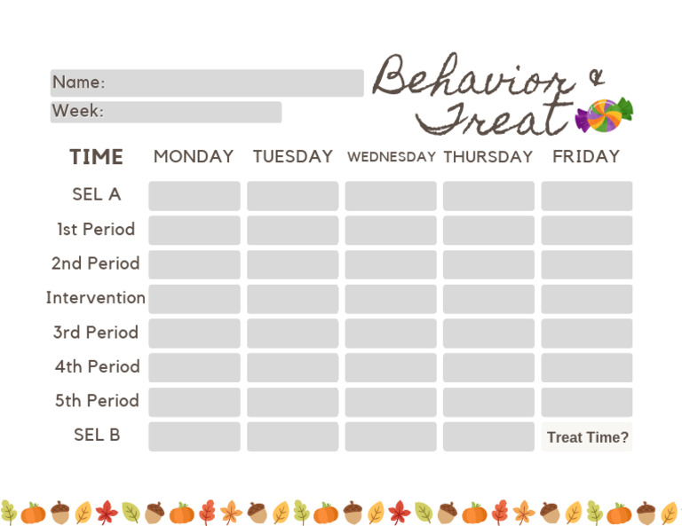 Blue-Pink Cute Class Schedule | PDF
