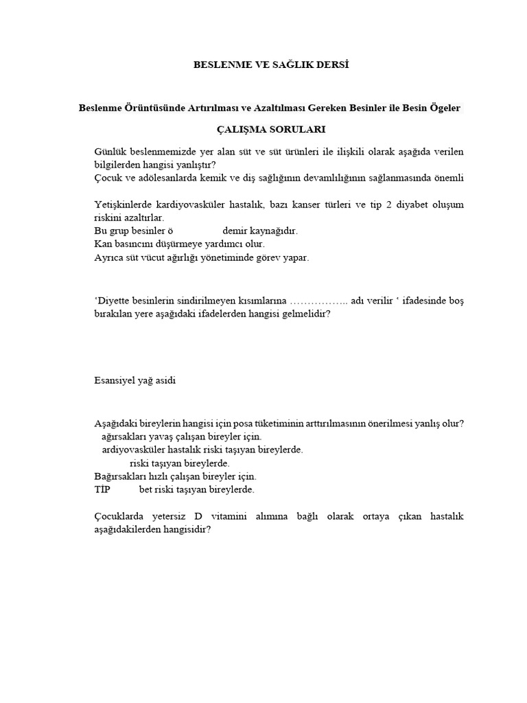 Calisma Sorulari | PDF