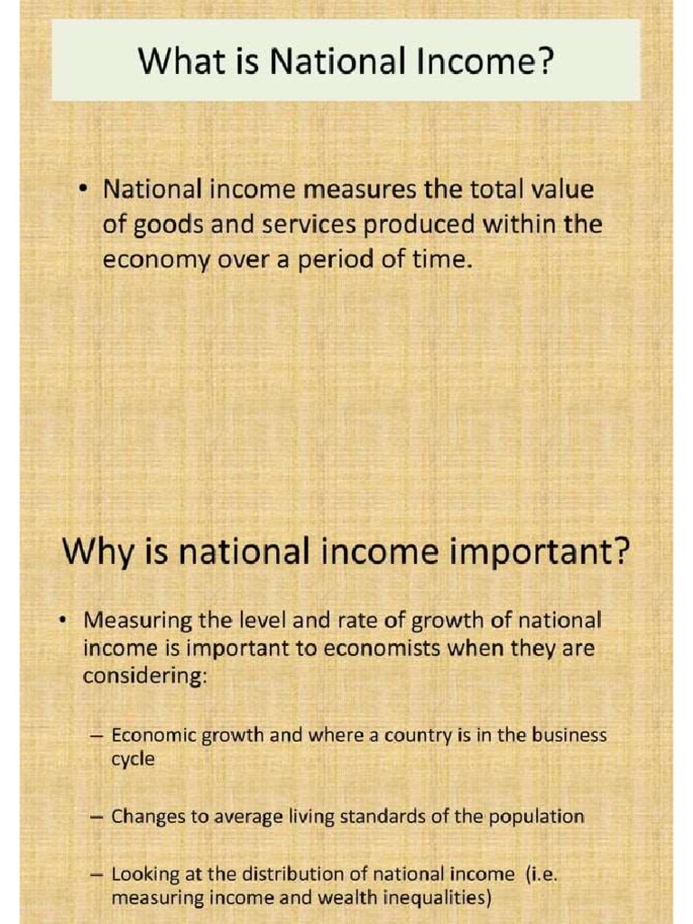 National Income | PDF