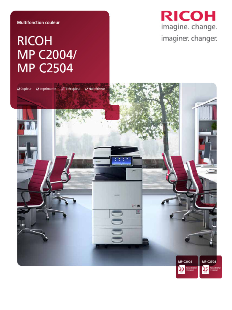 Multifonction RICOH MP C2004/2504 | PDF | Application | Workflow