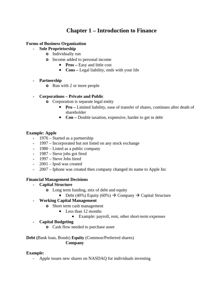 Chapter 1 | PDF | Equity (Finance) | Apple Inc.
