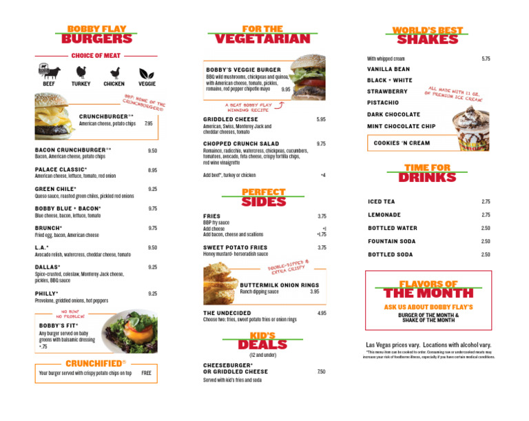 BBP-Menu | PDF | Hamburgers | French Fries
