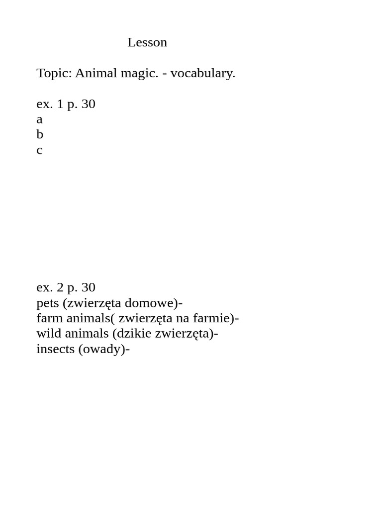 Animal Magic | PDF