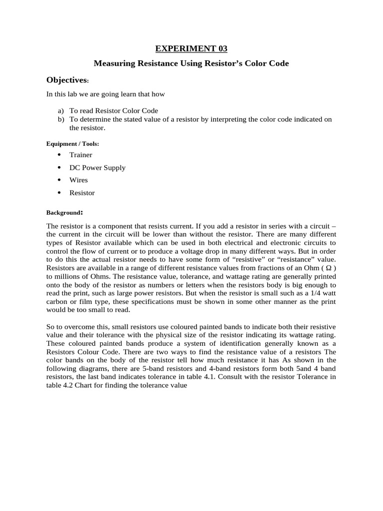AP Lab 03 Measuring Resistance Using Color Coding 03102023 105326am ...