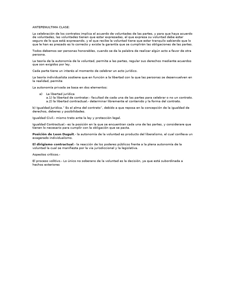 Antepenultima Clase | PDF