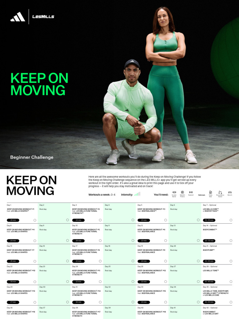 Keep On Moving Plan | PDF | Physical Fitness | Physical Exercise