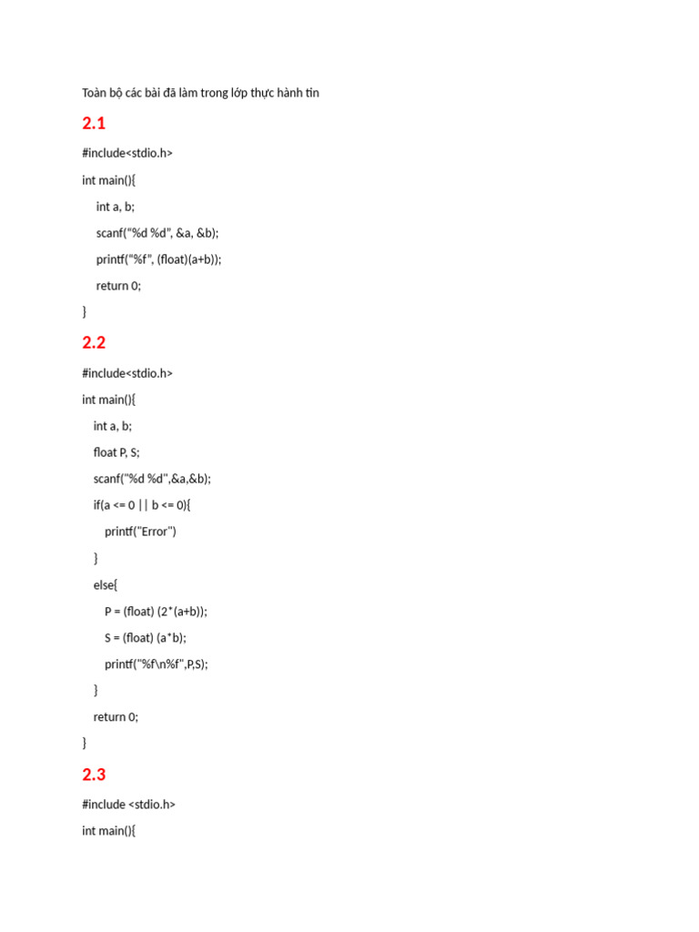C Programming Practice Exercises | PDF | Software Development | Computer Engineering