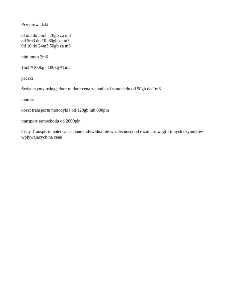 cennik | PDF