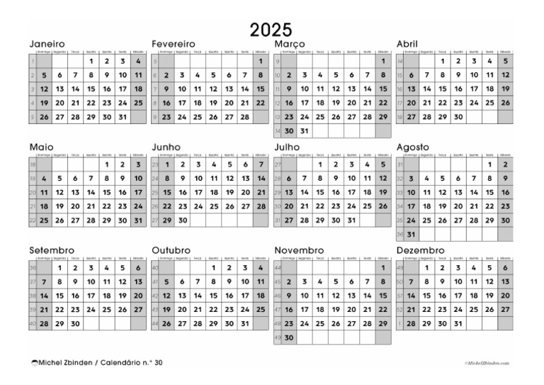 Calendario Michel Zbinden | PDF