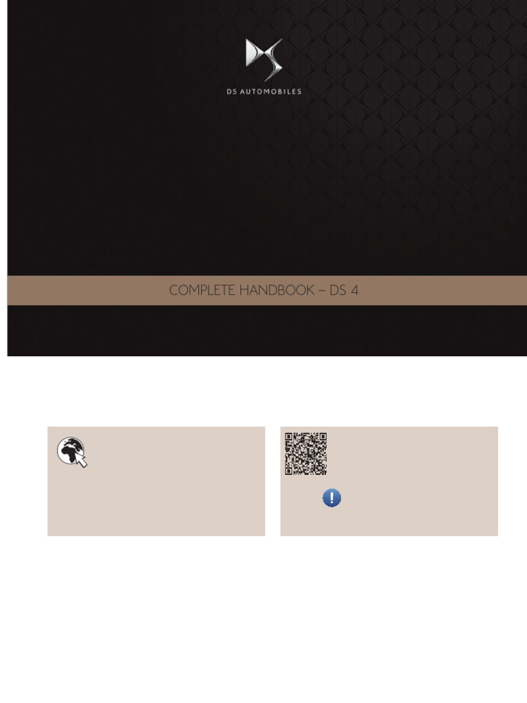 DS4 Handbook en-GB | PDF | Lighting | Manual Transmission