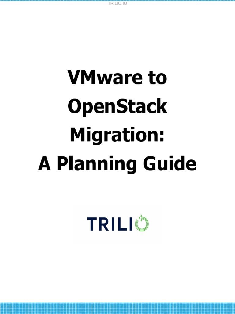 White Paper VMware To OpenStack Migration Business Paper Final | PDF ...