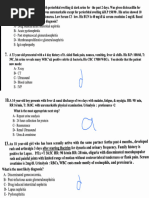 MCCQE Sample Questions | PDF | Hepatitis | Hepatitis B