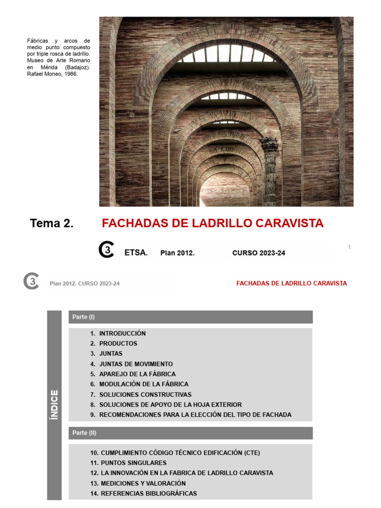 Tema 2. FACHADAS LCV | PDF | Aislamiento térmico | Mortero (Albañilería)