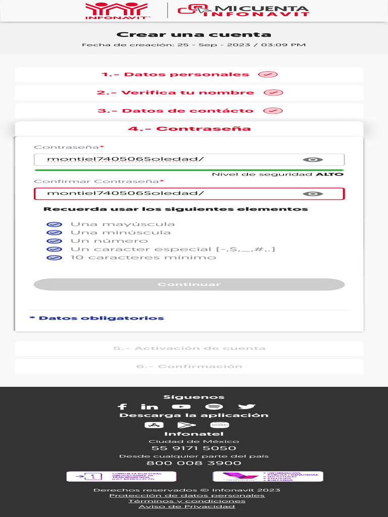 Guía para Crear una Cuenta Infonavit | PDF