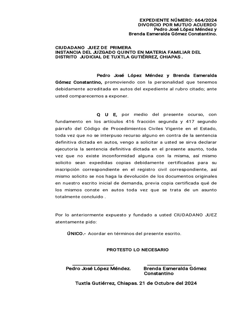 Sentencia ejecutoria | PDF