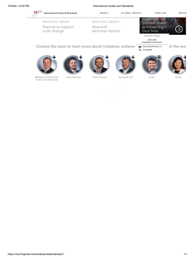 International Codes and Standards | PDF