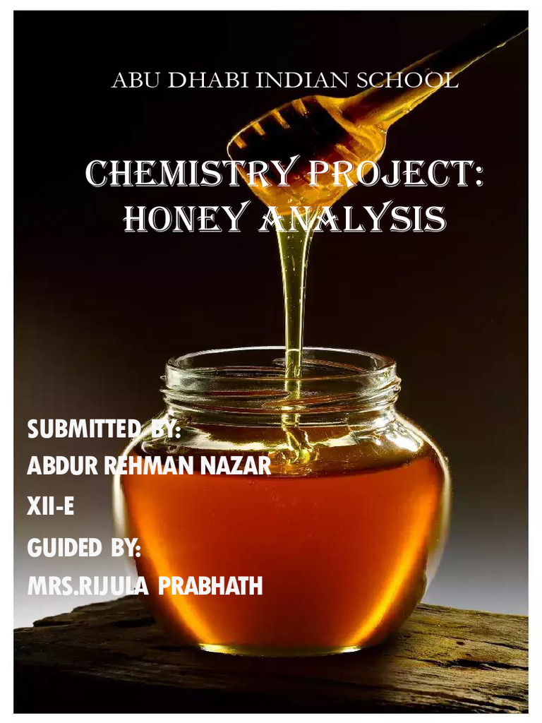 Honey Analysis Pdf Honey Chemical Compounds