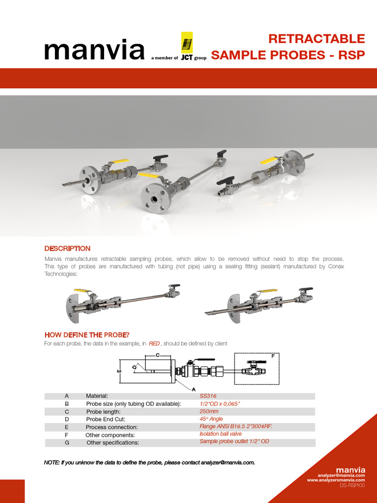 Sample Probes 1648889870 | PDF | Pipe (Fluid Conveyance) | Mechanical ...