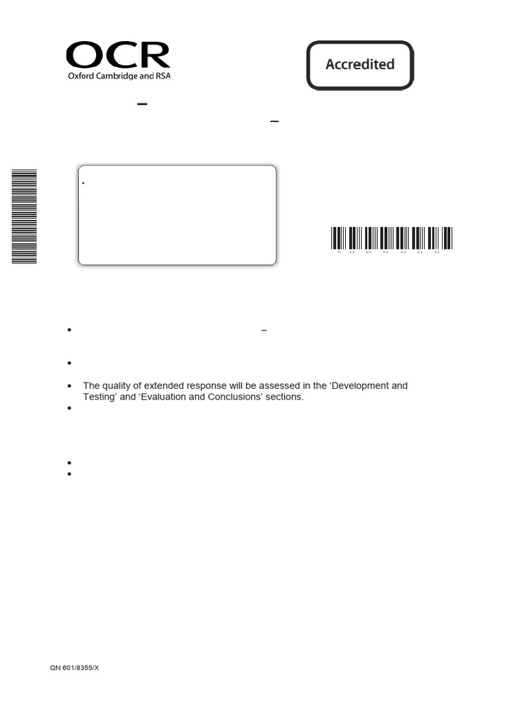 Unit j276 03 Programming Project Task 1 Sample Non Exam Assessment ...