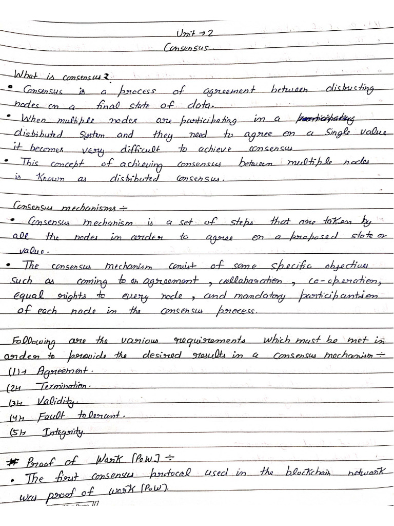 Blockchain Unit 2 | PDF