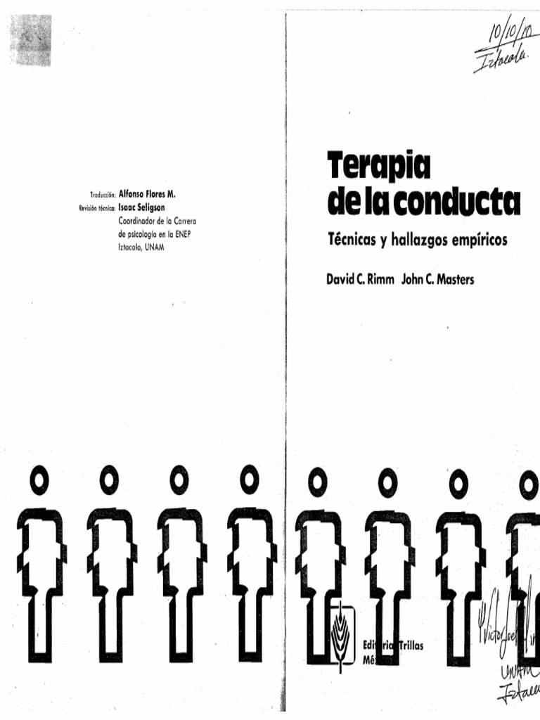 Rimm y Master. Terapia de La Conducta. Técnicas y Hallazgos Empíricos | PDF