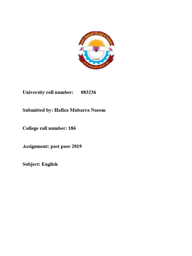 English Past Paper 2019 (Rol No 186) | PDF | Social Media | Popular ...