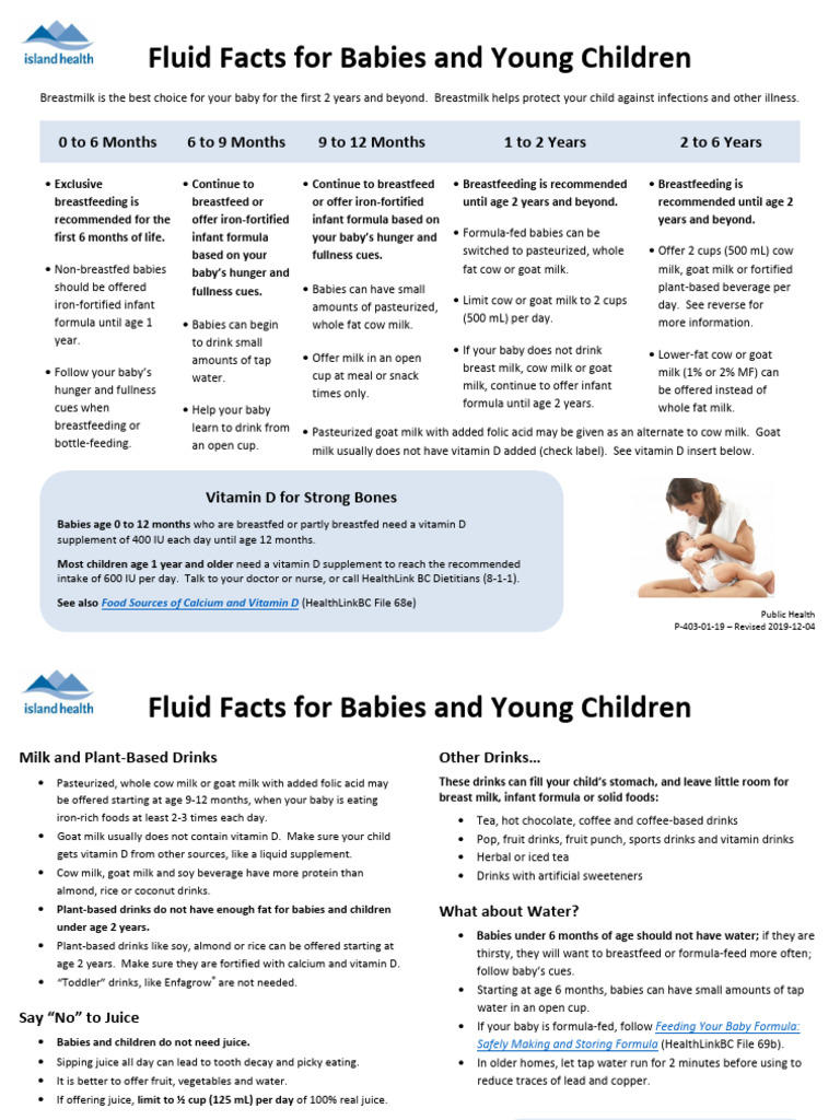 Fluid Facts Babies Children | PDF | Breast Milk | Breastfeeding
