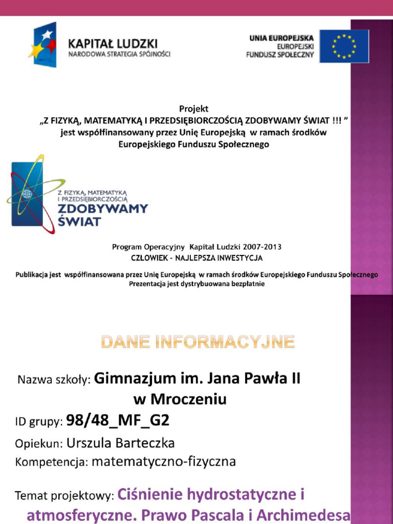 Prawo Pacala Przykłady Zdjęcia4 | PDF