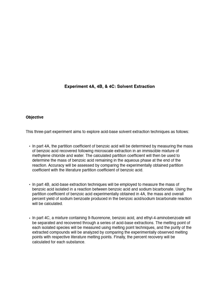 Solvent Extraction Techniques in Chemistry | PDF | Acid | Chemical ...