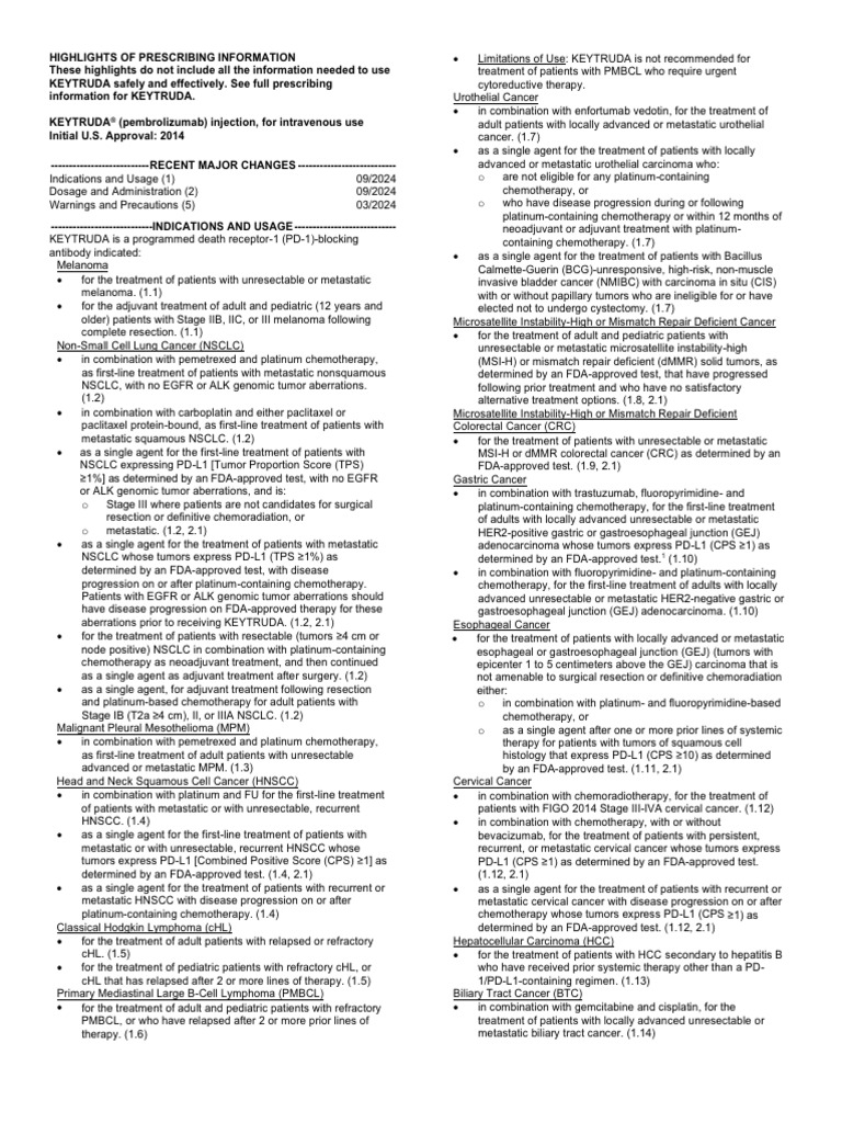 Packaging insert for pharmaceutical drug | PDF | Cancer | Head And Neck ...