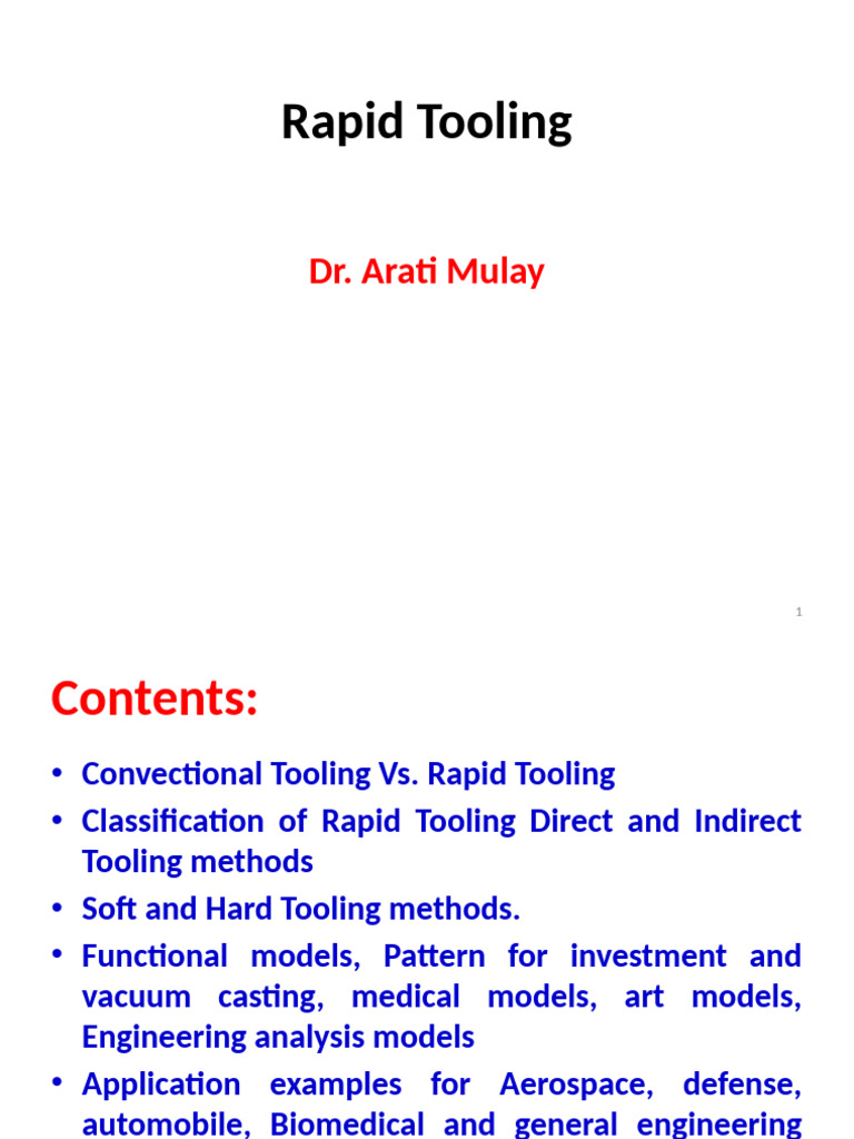 7 Rapid Tooling | PDF | 3 D Printing | Casting