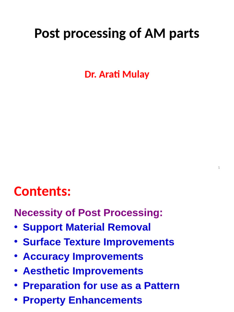 4 Post Processing | PDF | 3 D Printing | Image Scanner