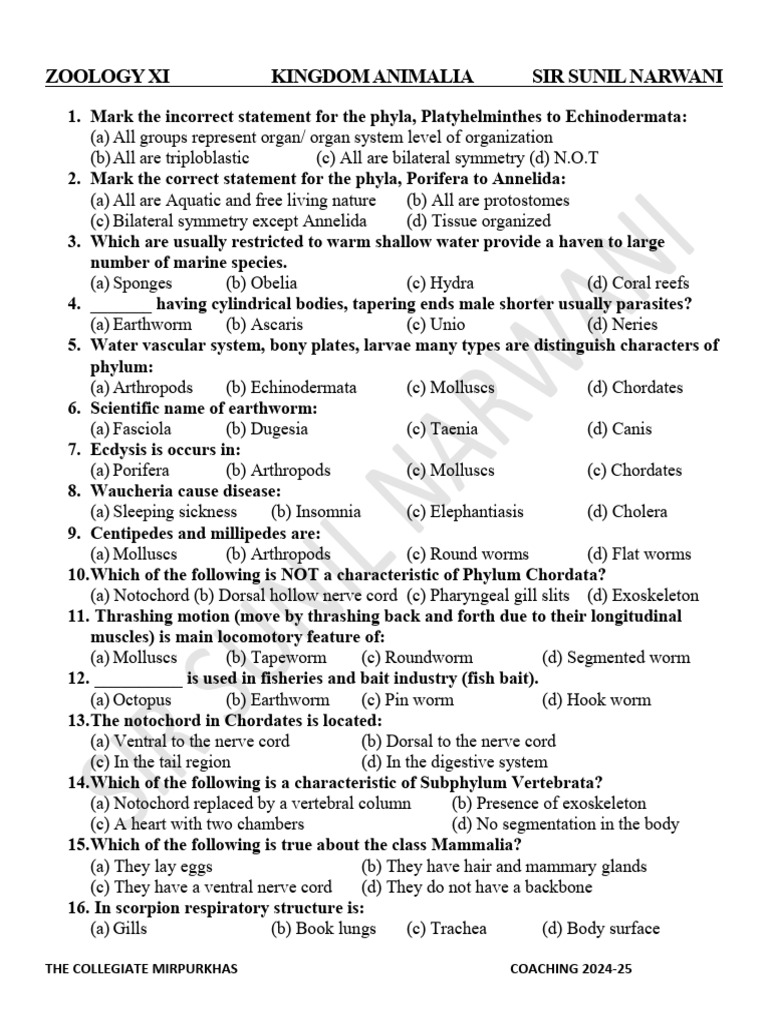 Kingdom Animalia 2(1) | PDF | Vertebrates | Fish