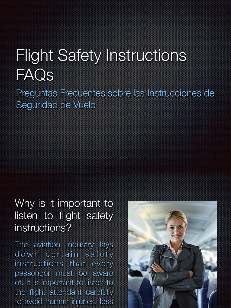 Flight Safety Instructions FAQs | PDF | Aviation Safety | Airlines