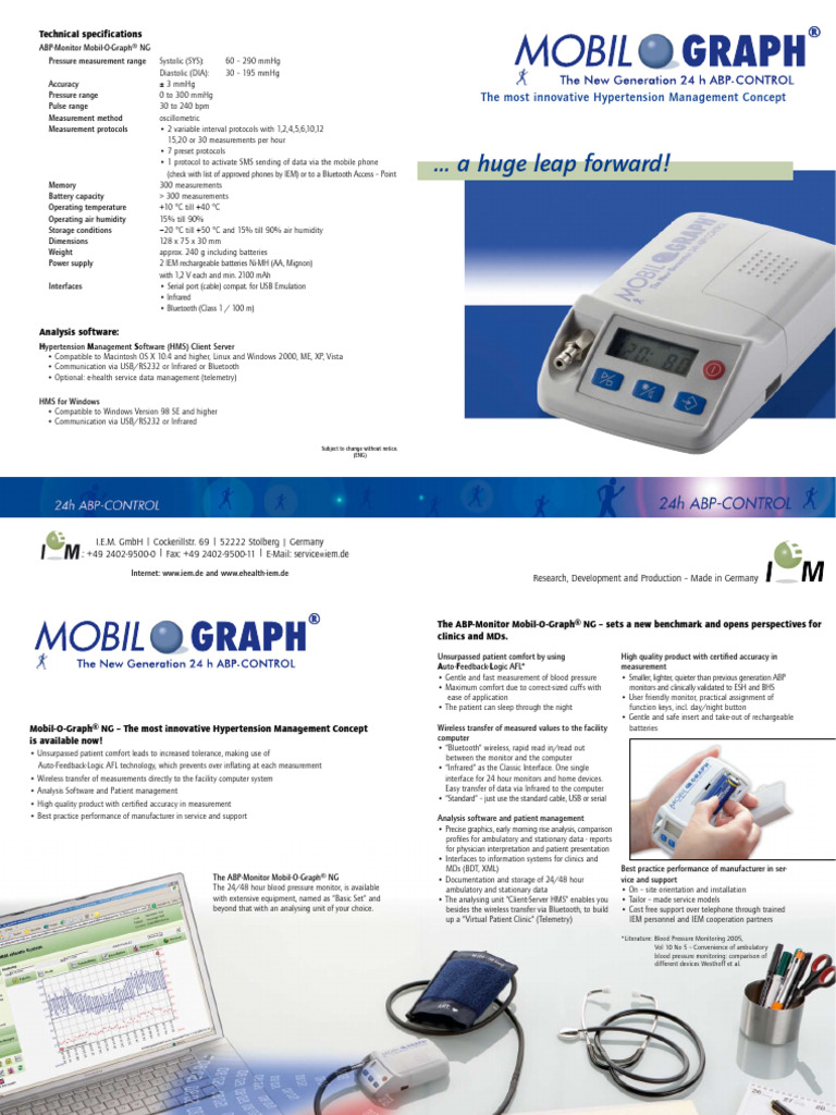 Flyer - Mobil-O-Graph-NG - en Catálogo | PDF | Bluetooth | Microsoft ...
